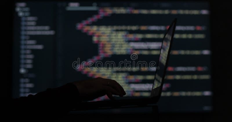 It Engineer Software Developer Programmer Interacts With A Chatbot By