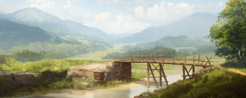 Engineer Soldiers Constructing a Temporary Bridge, Military Engineering ...