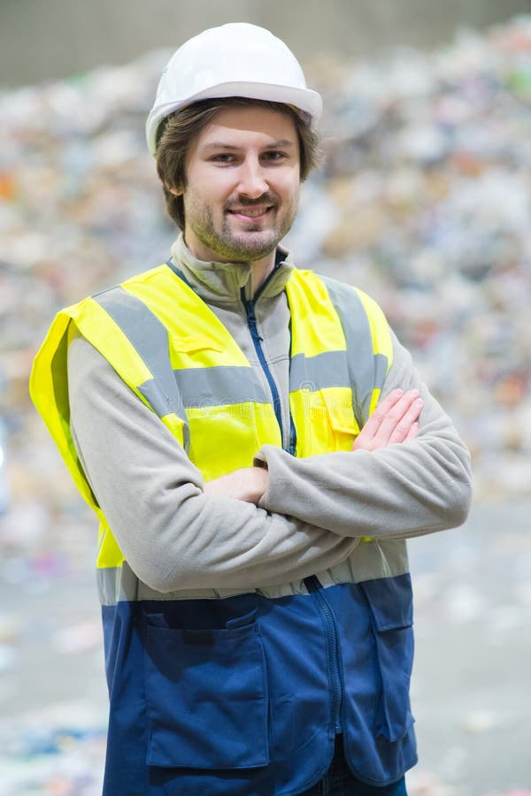 Engineer Standing in Front Factory Building Stock Image - Image of ruin ...