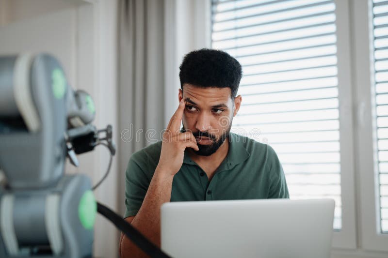 Engineer Struggling with a Technical Problem while Building Robotic Arm ...