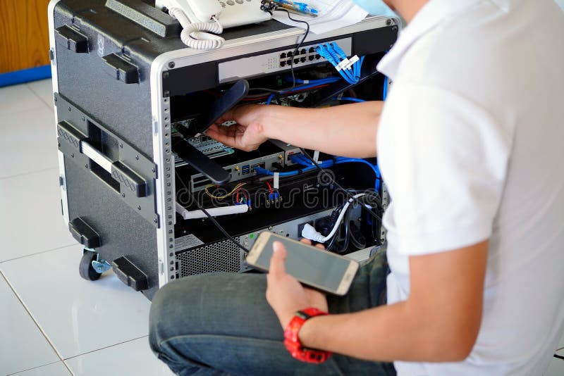 4G LTE High Speed Internet Station Mobile Set. Stock Photo - Image of ...