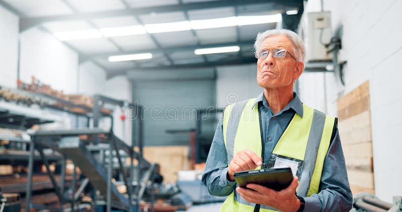 Engineer, Tablet or Thinking in Factory for Manufacturing, Distribution ...