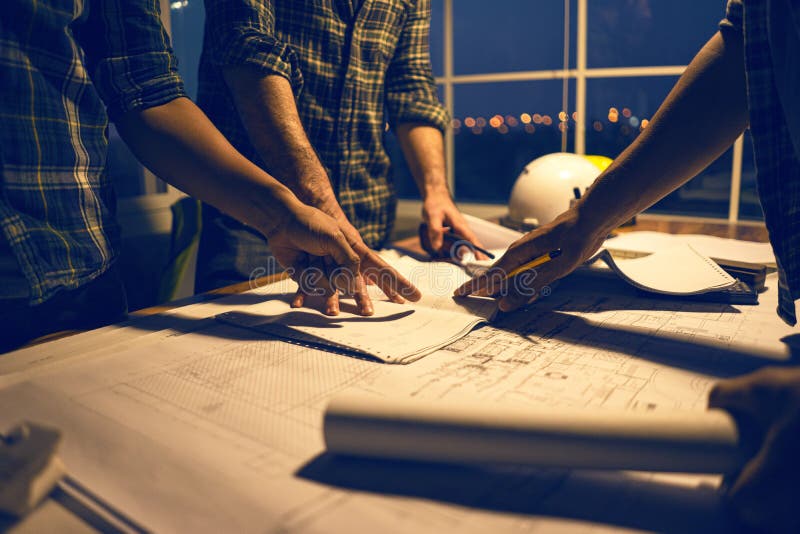 Engineer Team Discussion in Meeting Room. Stock Image - Image of home ...