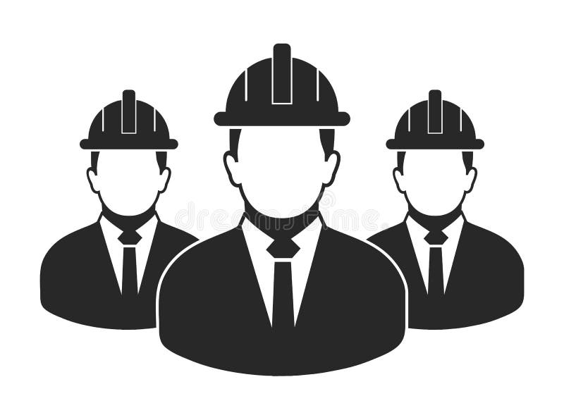 Engineer Team Icon. stock vector. Illustration of worker - 154806972