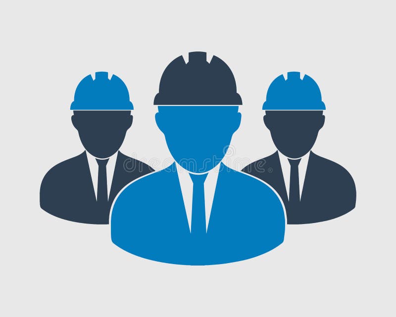 Engineer Team Icon stock vector. Illustration of icons - 133454518
