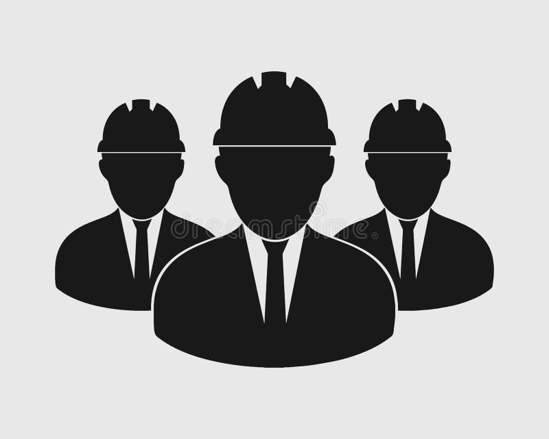 Engineer Team Icon stock vector. Illustration of icons - 133454518
