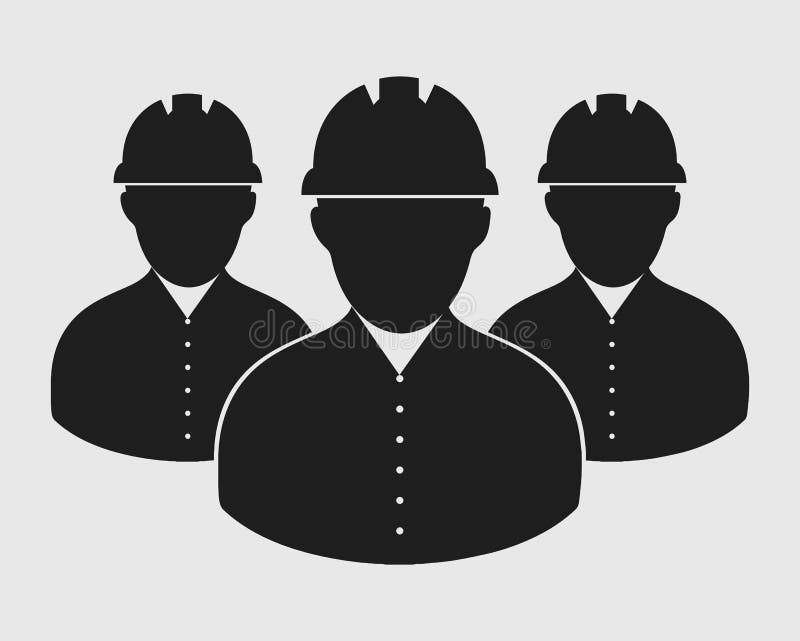 Engineer Team Icon stock vector. Illustration of icons - 133454518