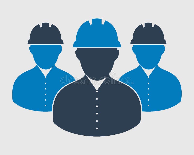 Engineer Team Icon stock vector. Illustration of icons - 133454518
