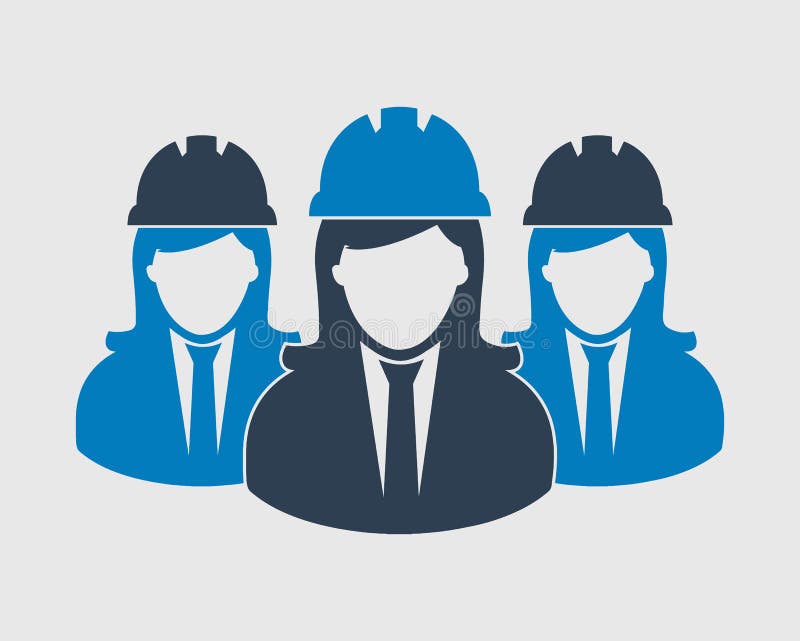 Engineer Team Icon stock vector. Illustration of icons - 133454518
