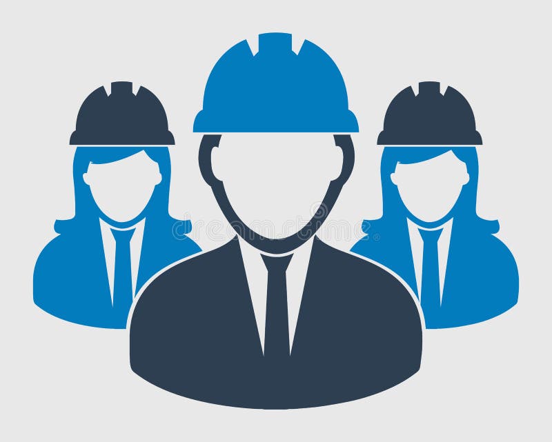 Engineer Team Icon stock vector. Illustration of icons - 133454518