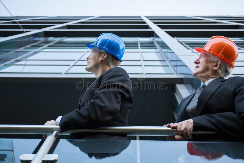 Engineer Team Watching Over Building Site Stock Photos - Free & Royalty ...