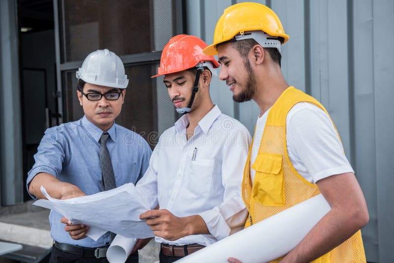 Engineer and teamwork stock photo. Image of building - 101434824