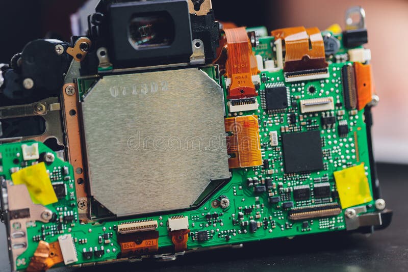 Engineer and Technician Minitures are Fixing Camera Mirror Box Assembly ...