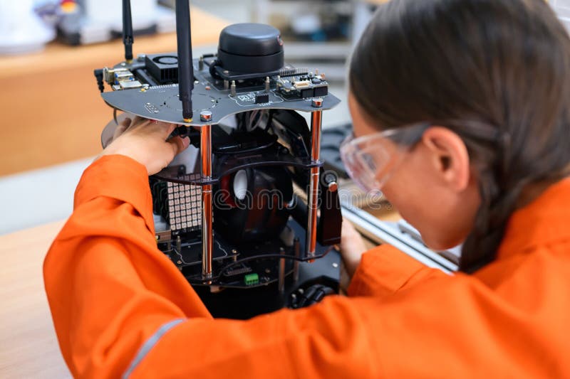 Technician Testing Robotic Bionic Arm at Prosthetic Manufacturing Stock ...