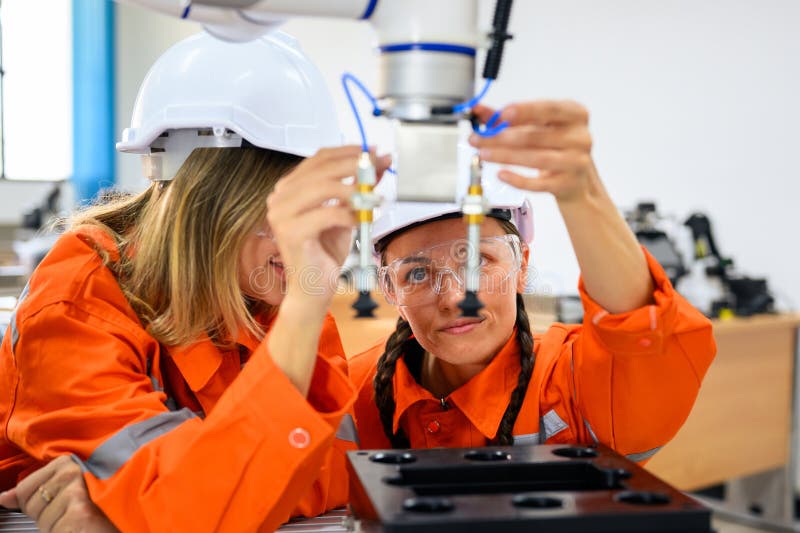Engineer Technician Operating in Training Program Stock Photo - Image ...