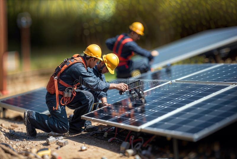 Photovoltaic Installer Stock Illustrations – 272 Photovoltaic Installer ...