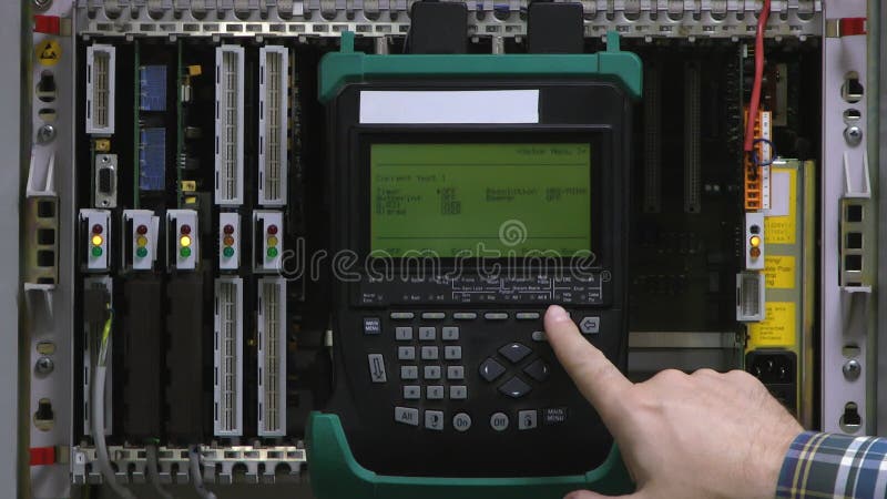 It Engineer Walk on Test Telecom Equipment, Datacenter. Stock Video ...