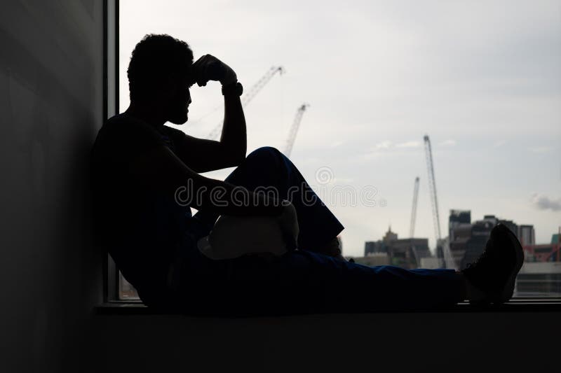 Engineer Tired from Work, Quality of Life of Construction Worker Stock ...