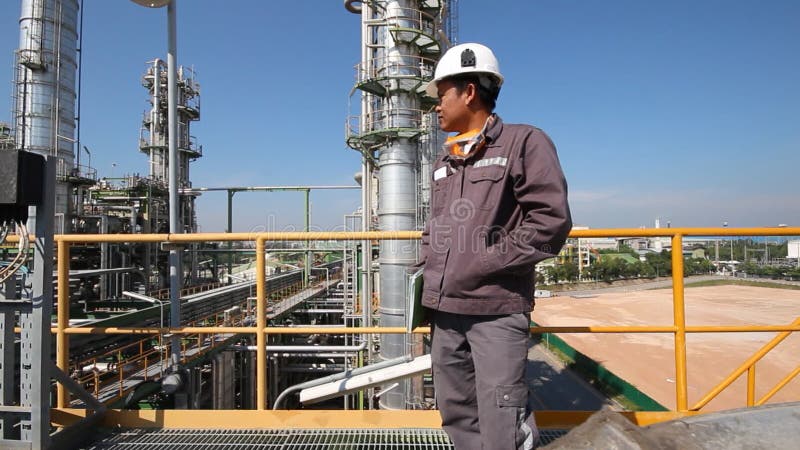 Man Working in Electrical Substation Room Stock Footage - Video of ...