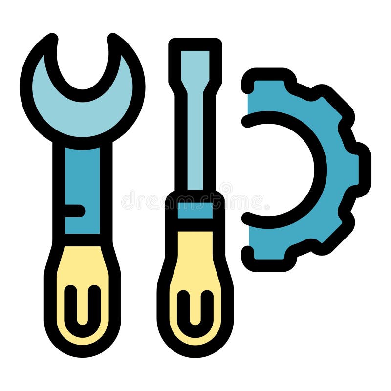Engineer Tools Icon Vector Flat Stock Vector - Illustration of isolated ...