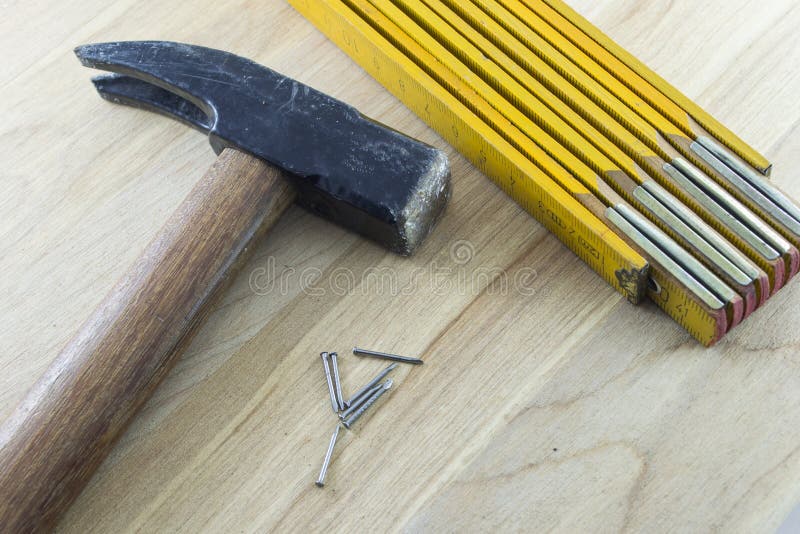 Engineer tools stock image. Image of real, meter, nails - 51875807