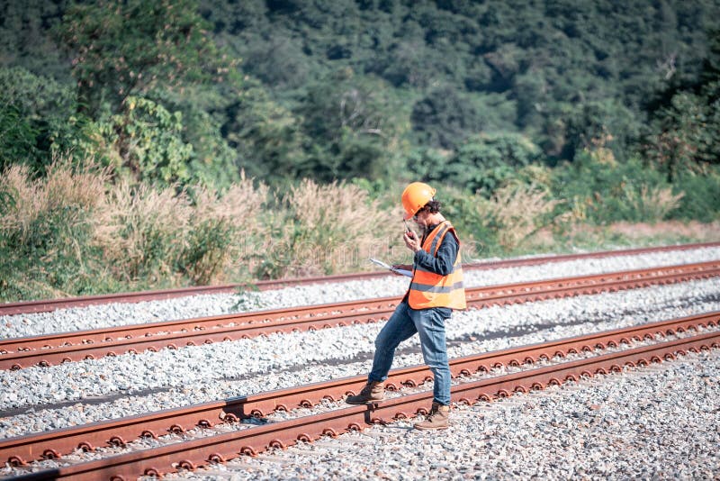 Engineer Under Discussion Inspection and Checking Construction Process ...