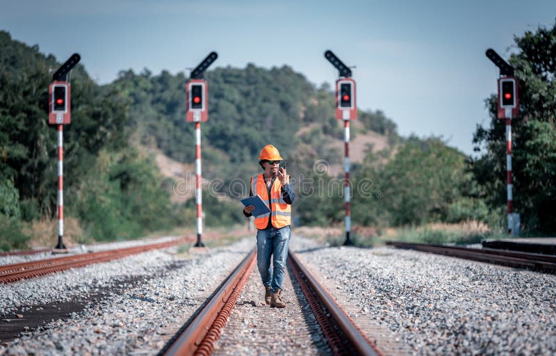 Engineer Under Discussion Inspection and Checking Construction Process ...