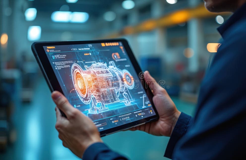 Engineer Uses AR Tech To Analyze Electric Generator Model in Industry ...