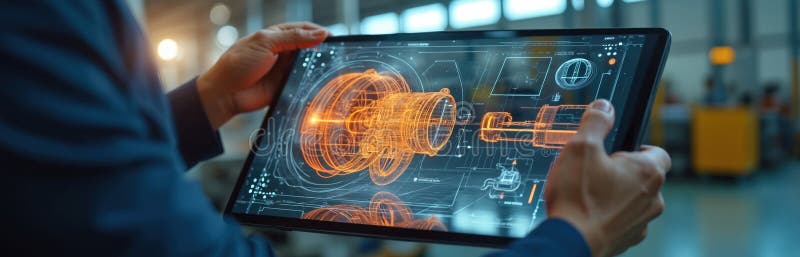 Engineer Uses AR Tech To Design Electric Generator in Industry 4. 0 RD Center. Innovative 3D ...