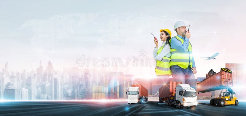 Checking Logistics. a Woman at Work in a Storage Warehouse. Stock Image ...