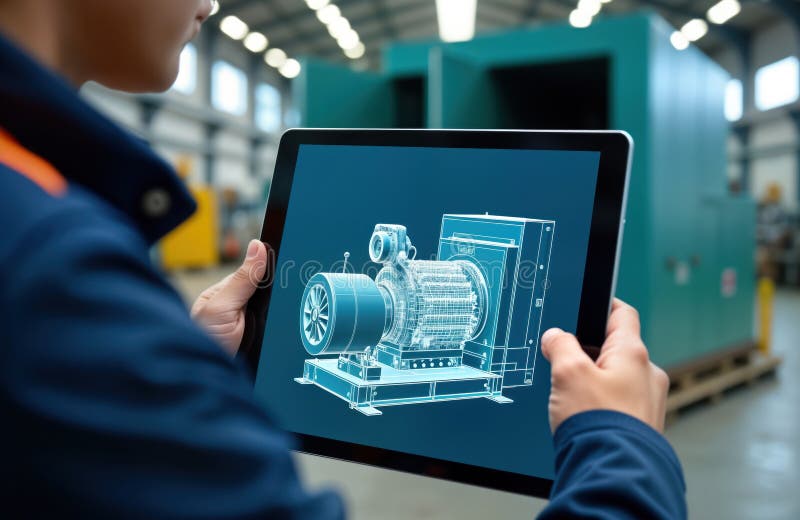 Engineer Utilizes Augmented Reality on Tablet To Visualize New Electric ...