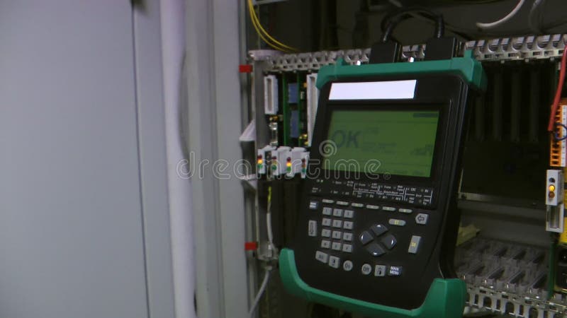 It Engineer Walk on Test Telecom Equipment, Datacenter. Stock Video ...