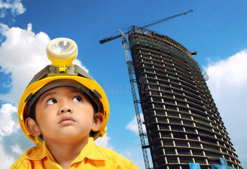 Engineer Boy stock photo. Image of pose, asian, young - 20105608