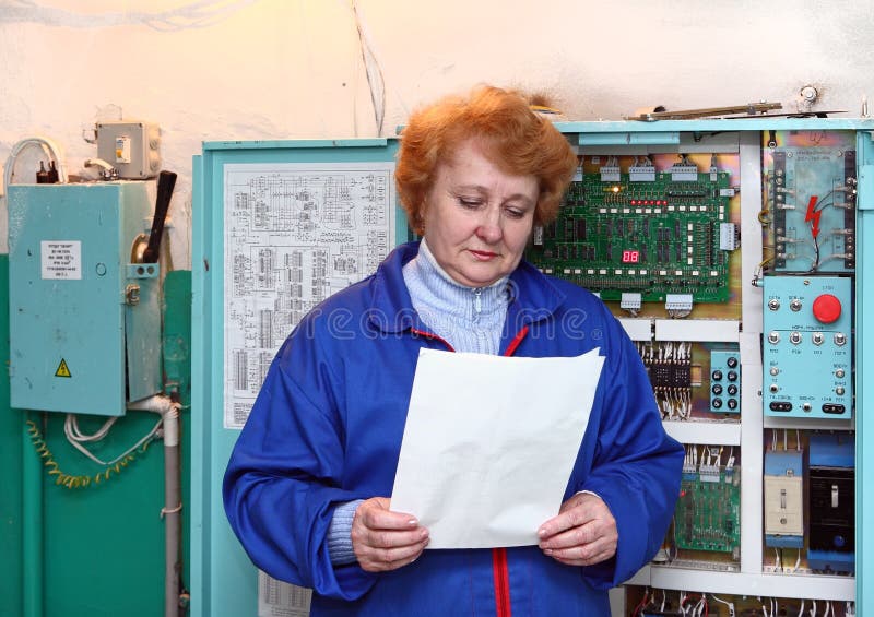 Engineer woman stock photo. Image of connection, elevator - 23022684