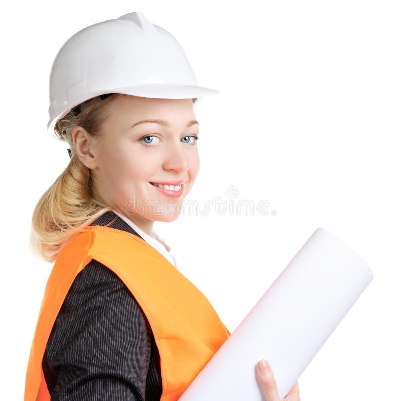 Engineer Woman stock photo. Image of designer, foreman - 26122516
