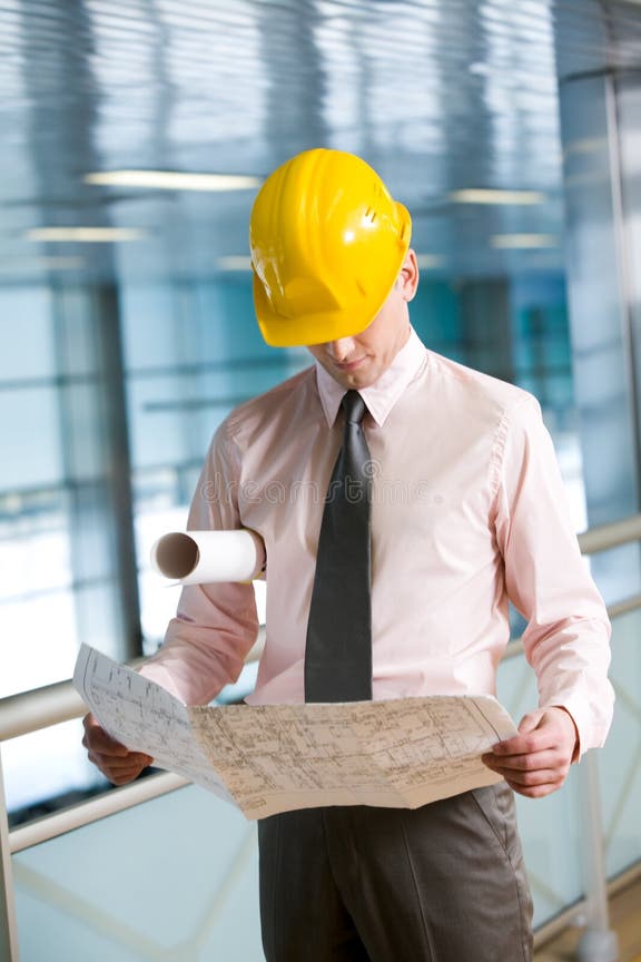 Engineer at work stock photo. Image of alone, build, business - 13054232