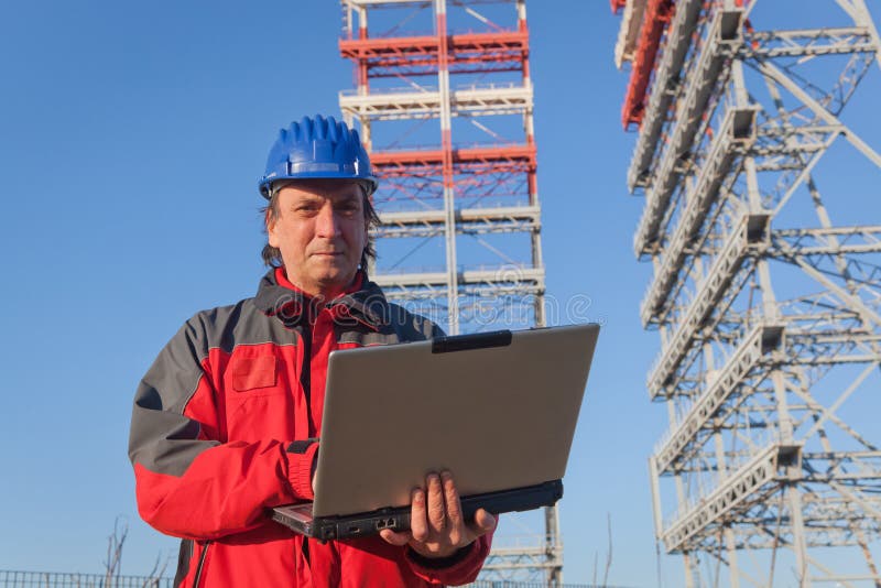 Engineer at Work stock image. Image of futuristic, scaffold - 18393701