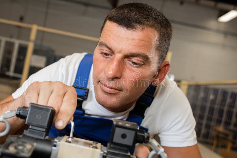 Engineer at work stock photo. Image of male, worker - 281403274