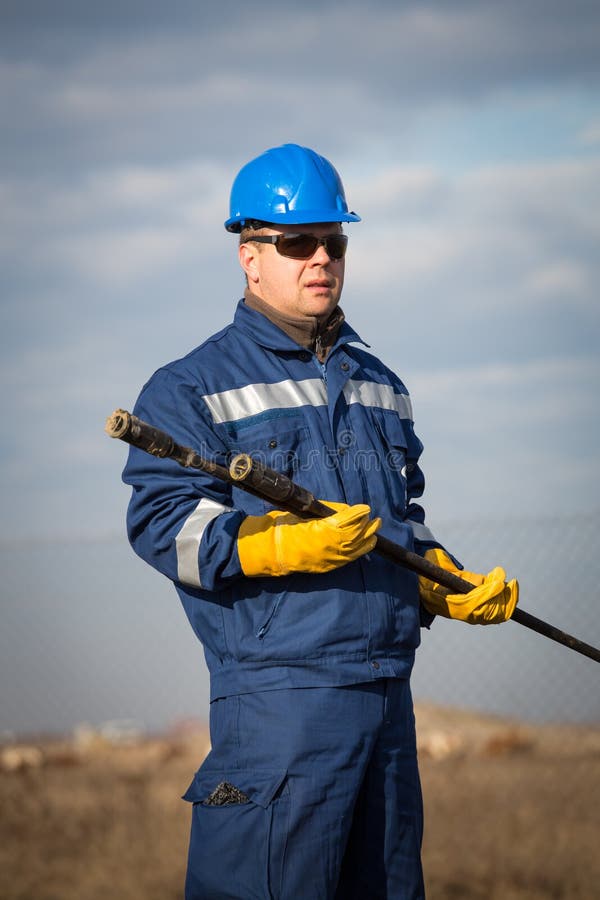 Engineer Work in Oil Refinery Stock Image - Image of energy, factory ...