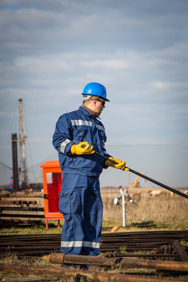 Engineer Work in Oil Refinery Stock Image - Image of engineering ...