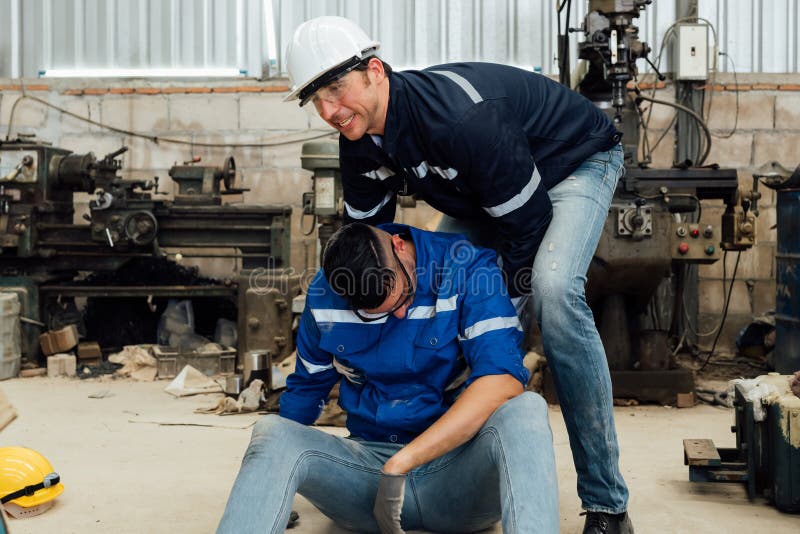 Engineer Worker with Accident at Factory Stock Photo - Image of ...