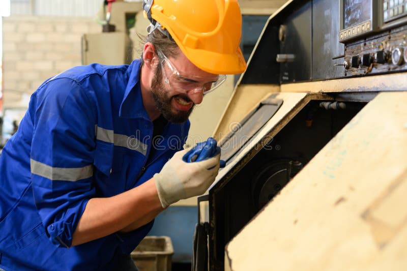 Engineer Worker with Accident at Factory Stock Photo - Image of factory ...