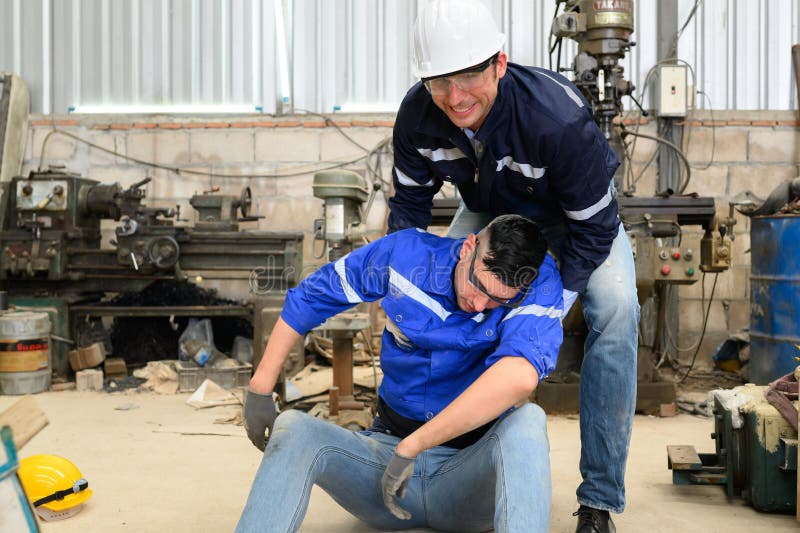 Engineer Worker with Accident at Factory Stock Photo - Image of ...