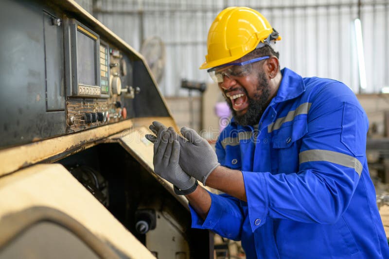 Engineer Worker with Accident at Factory Stock Photo - Image of factory ...