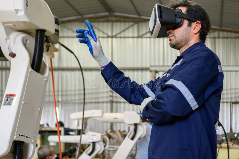 Engineer Worker with Industrial Technology Stock Photo - Image of ...