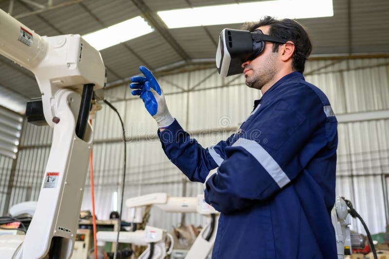 Engineer Worker with Industrial Technology Stock Image - Image of ...