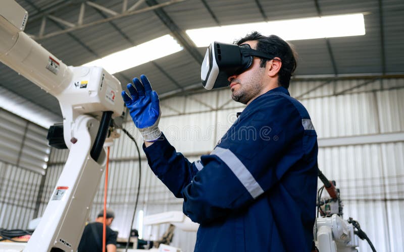 Engineer Worker with Industrial Technology Stock Image - Image of ...