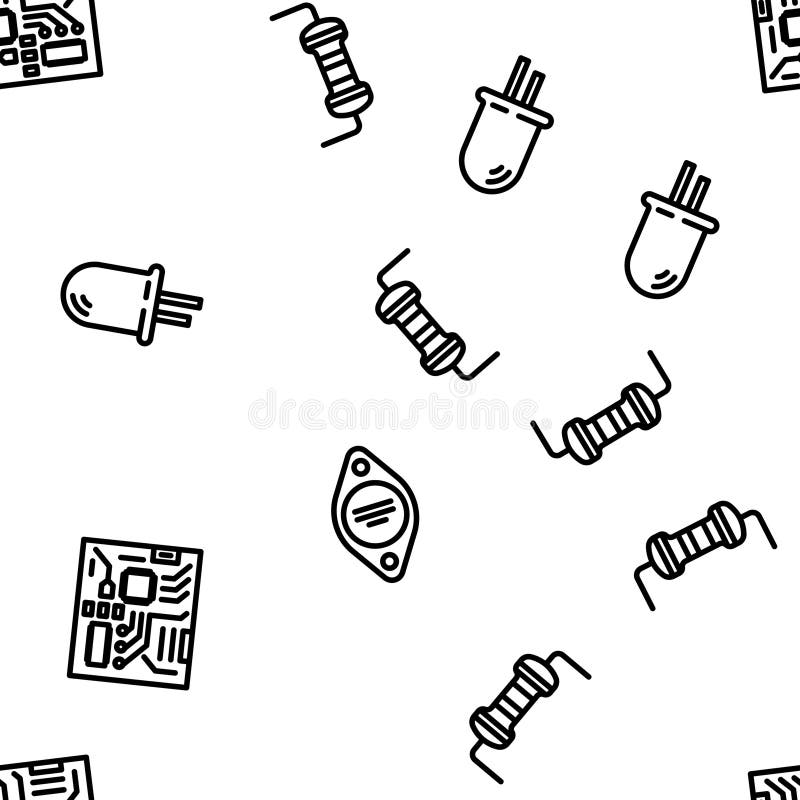 Engineer Worker Industry Vector Seamless Pattern Stock Vector ...