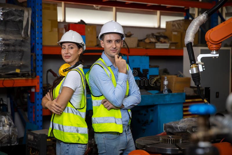 Engineer or Worker in Intelligent Factory Industrial. Engineer Check ...