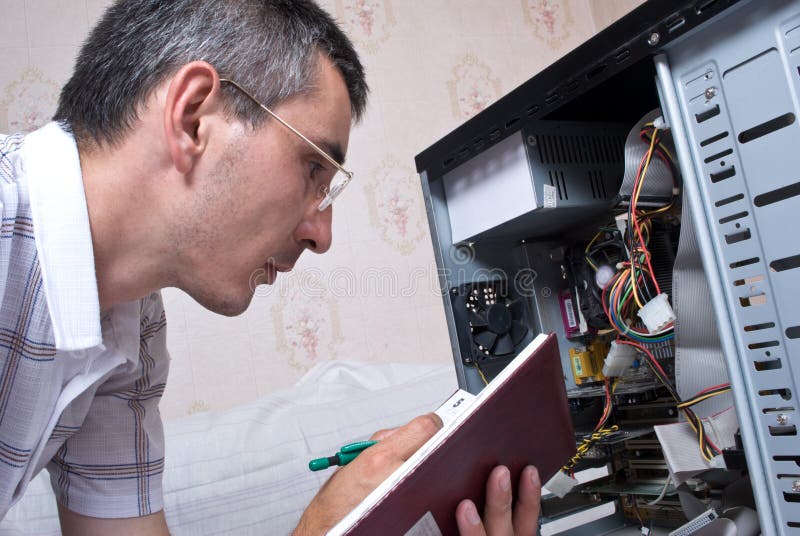 It Engineer Working stock image. Image of fiber, commerce - 9830415